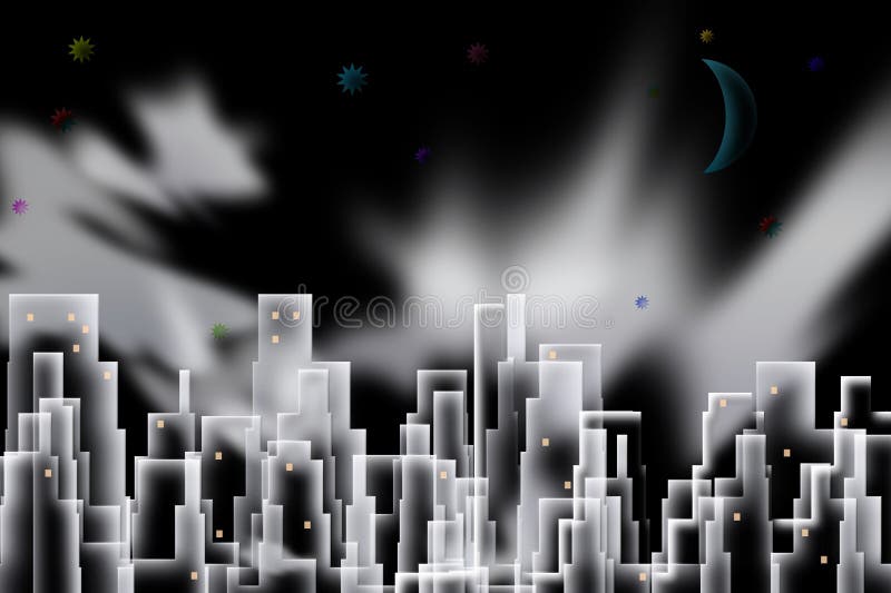 Abstract Art of City Blocks Stock Illustration - Illustration of ...