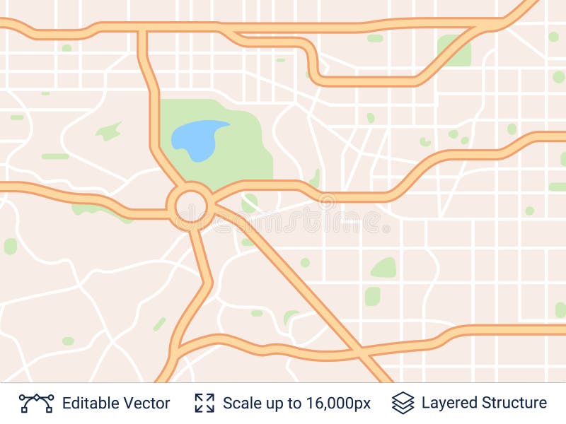 Abstract city plan. stock vector. Illustration of scheme - 99364250