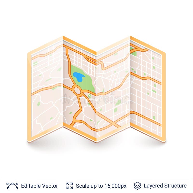 Abstract city plan. stock vector. Illustration of avenue - 99364807
