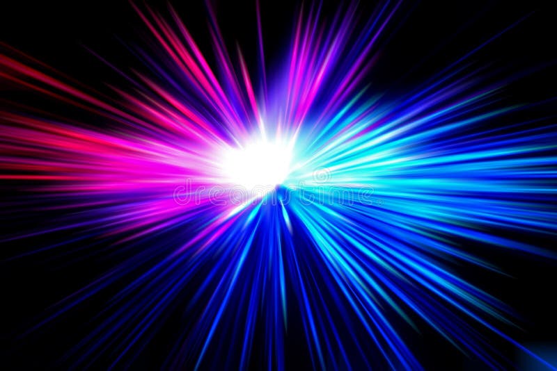 Abstract City Street Light Explosion Effect Stock Photo - Image of ...