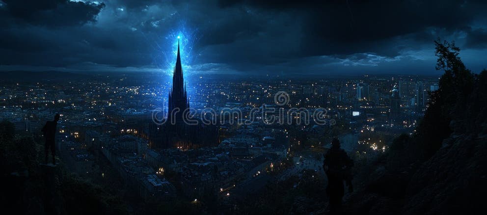 Abstract Cityscape Featuring the Reichstag Building with a Visual ...