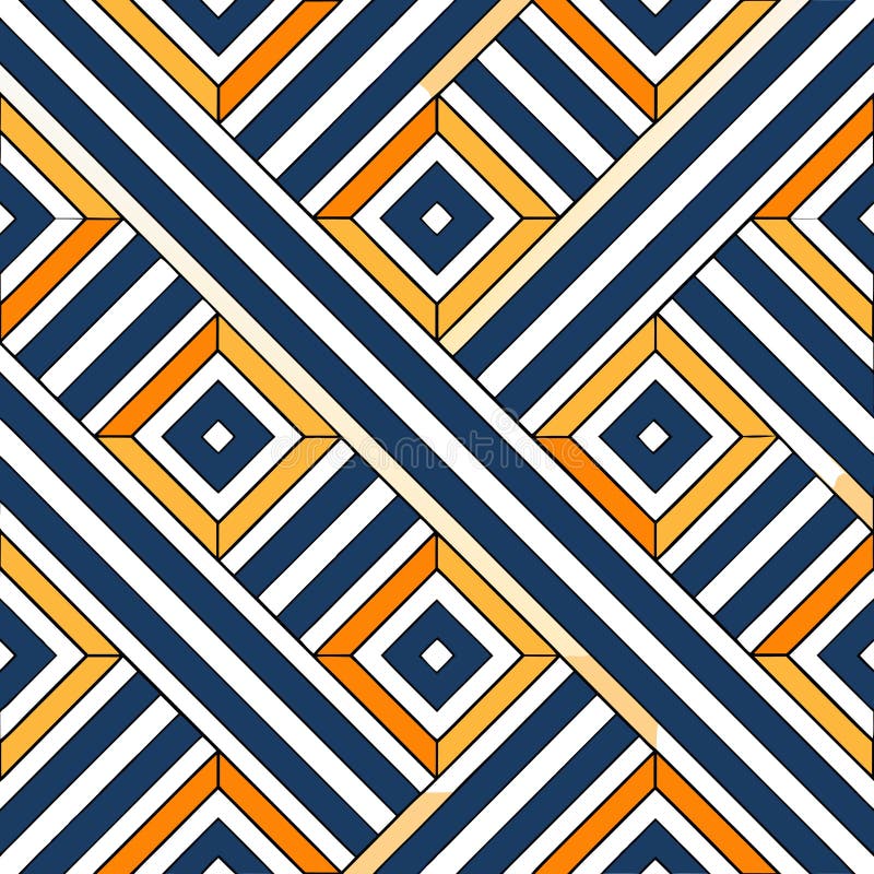 Abstract Classic Lines Pattern Seamless Design Background Stock Vector ...