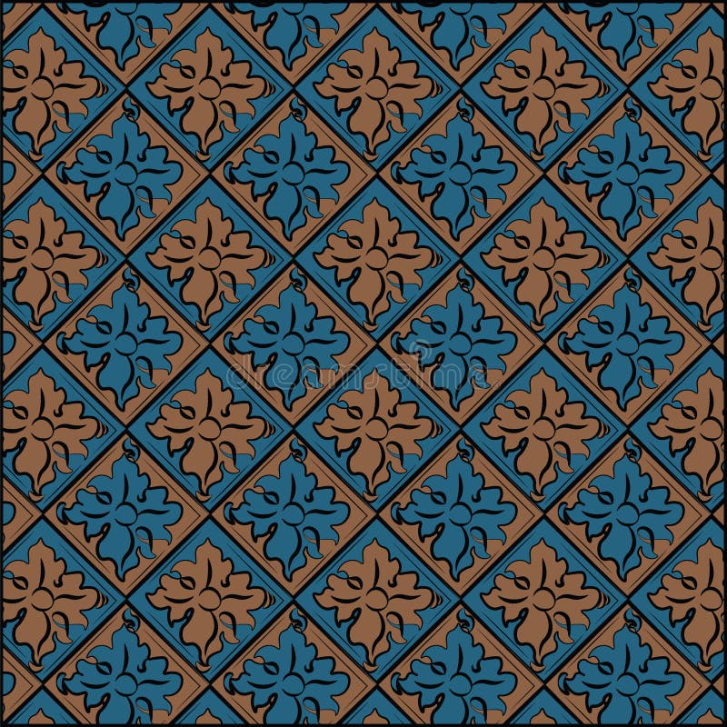 Abstract Classic Ornament Pattern Stock Vector - Illustration of gold ...