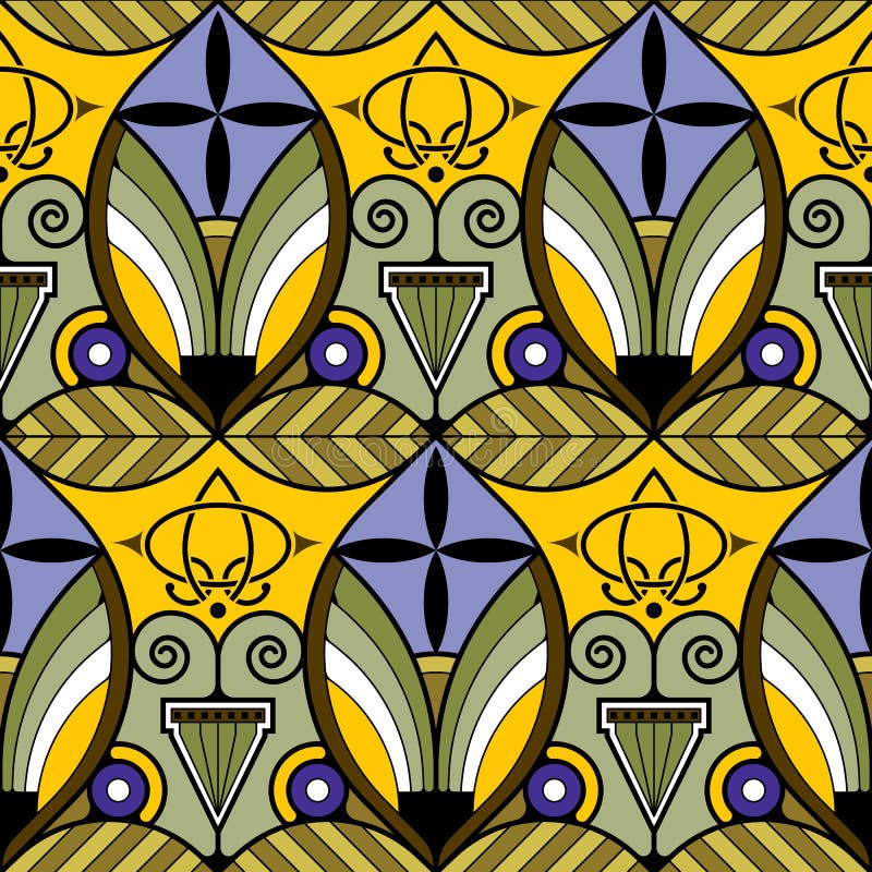 Abstract Ethnic Classic Pattern Stock Vector - Illustration of modern ...