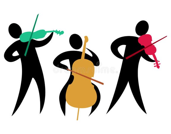 Abstract Classical String Trio/eps Stock Vector - Illustration of logos ...