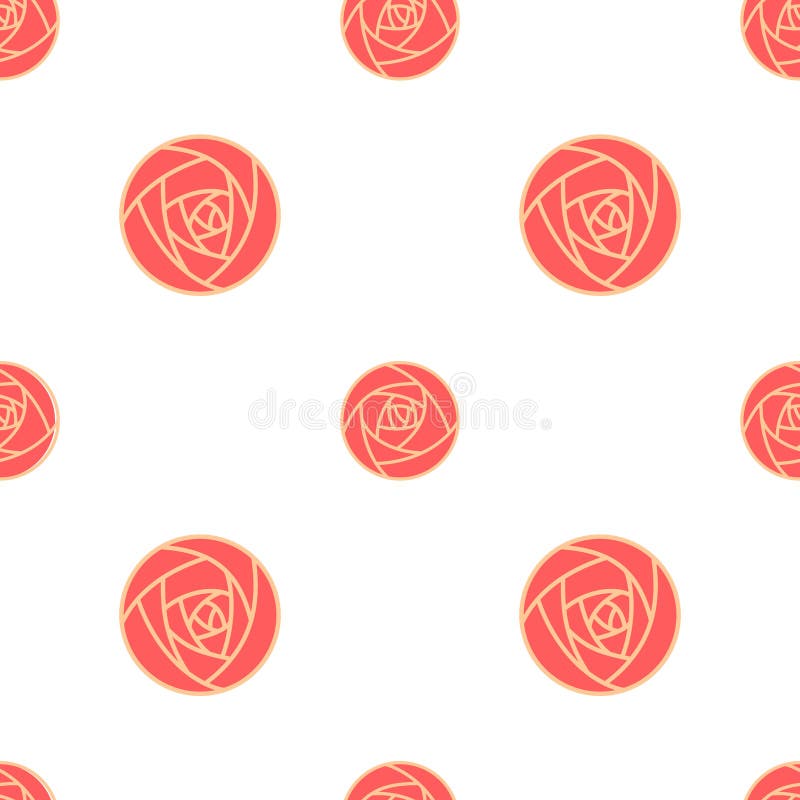 Abstract Clean and Simple Rose Pattern, Vector Stock Vector ...