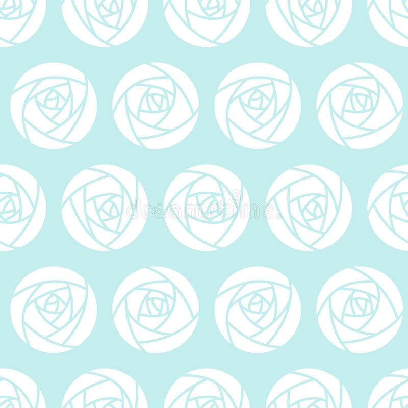 Abstract Clean and Simple Rose Pattern, Vector Stock Vector ...