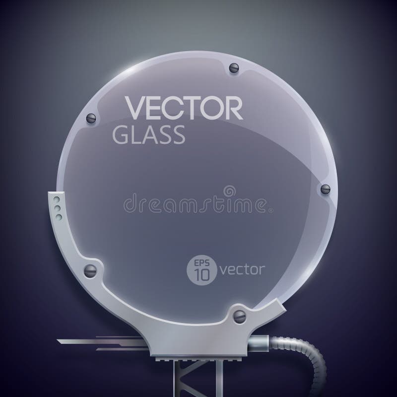 Glass Transparent Half-sphere Stock Vector - Illustration of sphere ...