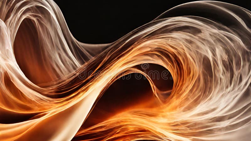 Abstract Clear Fire Wave in Art Photography Ai Generated Stock ...