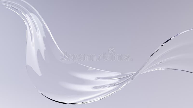 Abstract Clear Water Flow Wave on Gray Background Stock Illustration ...