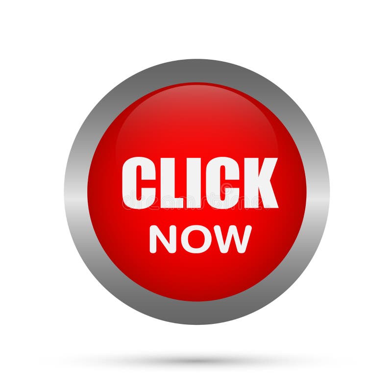 Abstract Click Here Now Press Here Button Vector in Element on White ...