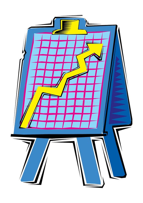 Abstract Clipart of a Chart on Board Stock Vector - Illustration of ...