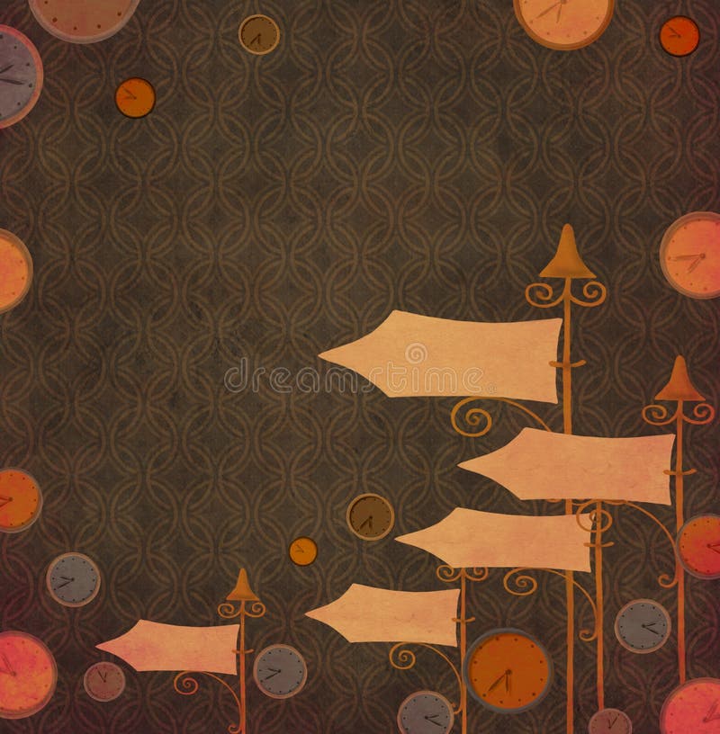 Abstract clock. stock illustration. Illustration of cool - 25026658