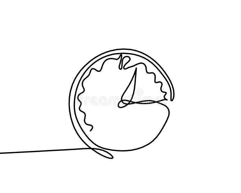 Clock Face Line Drawing Stock Illustrations – 754 Clock Face Line ...