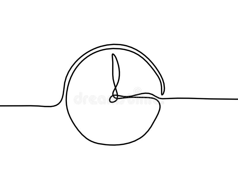 Clock Face Line Drawing Stock Illustrations – 754 Clock Face Line ...