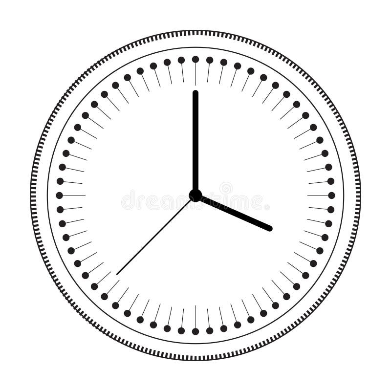 Abstract Clock Icon. Clock Object Stock Vector - Illustration of ...
