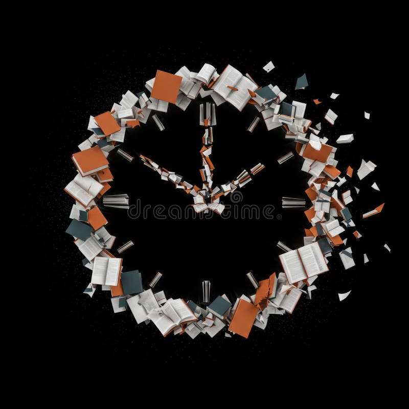 Disintegrating Books Stock Illustrations – 12 Disintegrating Books ...