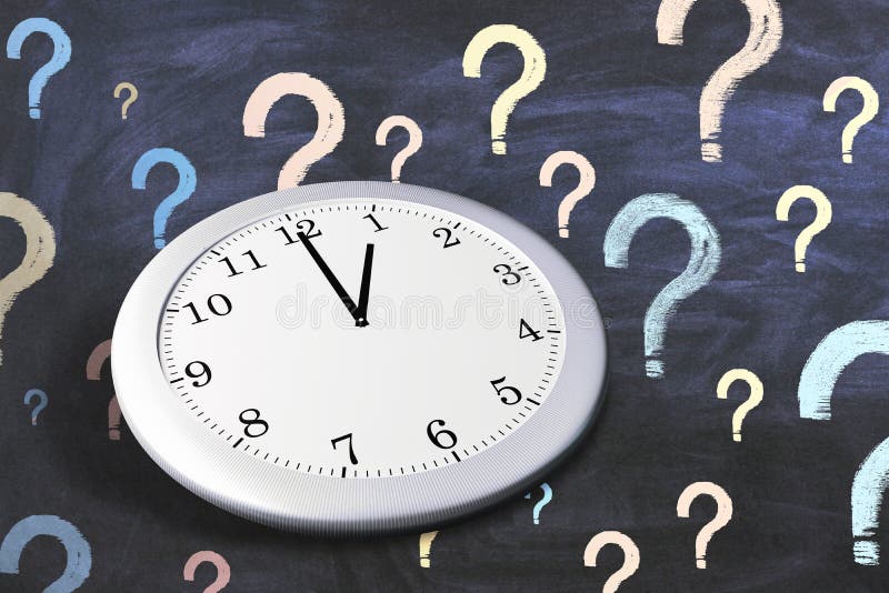 Clock Question Marks Stock Illustrations – 132 Clock Question Marks ...