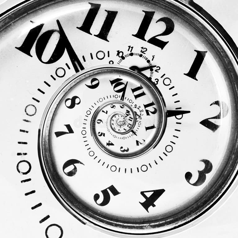 Abstract clock to infinity stock photo. Image of number - 22939624