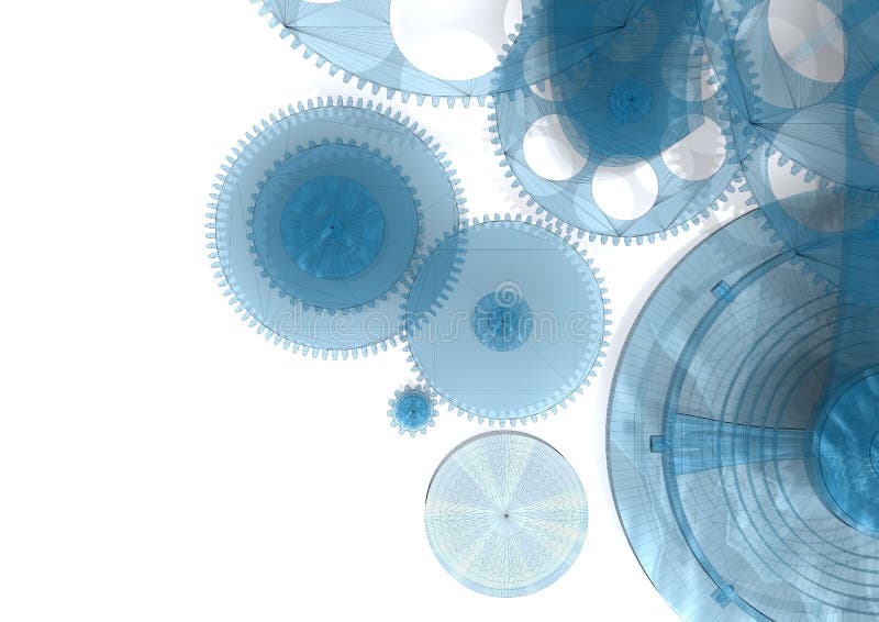 Abstract clockwork stock illustration. Illustration of progress - 3778457