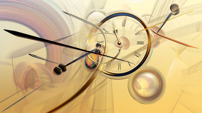 Abstract Clockwork Mechanism with Swirling Elements Stock Photo - Image ...