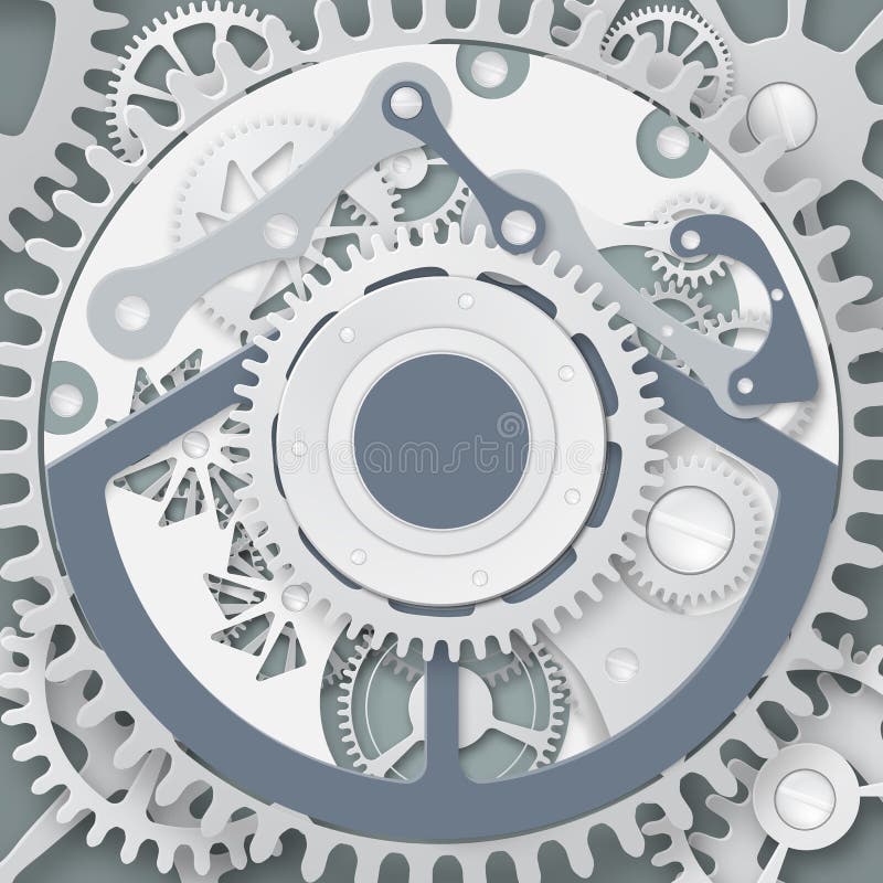 Abstract clockwork stock illustration. Illustration of progress - 3778457
