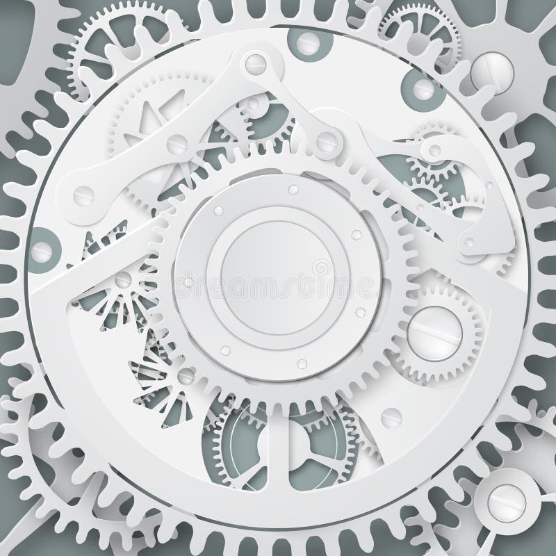 Abstract clockwork stock illustration. Illustration of progress - 3778457