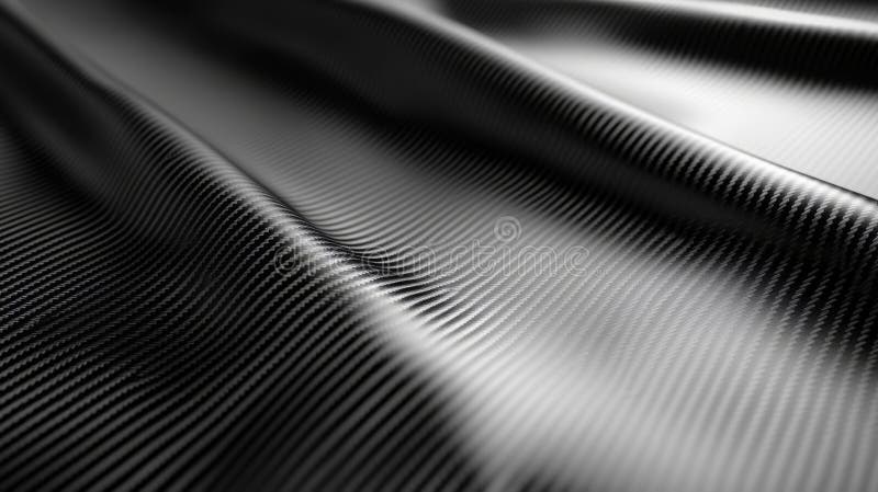 Abstract Close-up of Black Carbon Fiber Fabric Stock Illustration ...