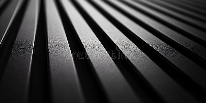 Abstract Closeup of Black Metal Lines Stock Illustration - Illustration ...
