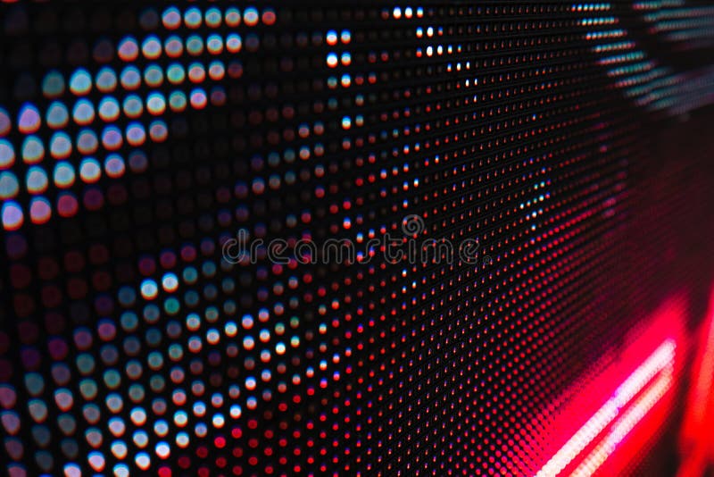 Abstract Close Up Bright Colored LED SMD Video Wall Abstract Background ...