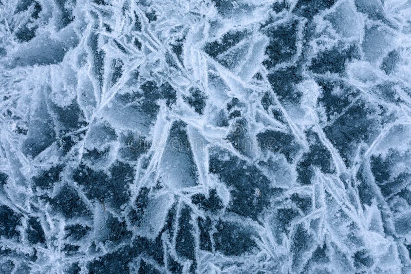 Abstract Close-up of Broken Ice Surface Stock Photo - Image of abstract ...