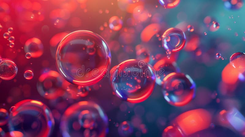 Abstract Close-up of Colorful Bubbles Stock Image - Image of round ...