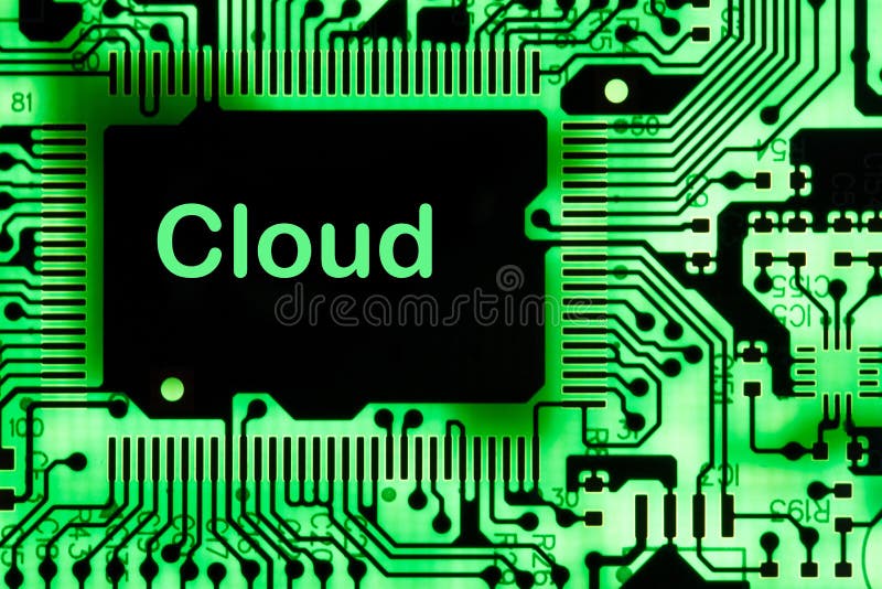 Abstract,close Up of Mainboard Electronic Computer Background. Cloud ...