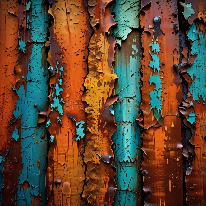 An Abstract Close-up of Natural Textures Like Peeling Paint, Rust, or ...