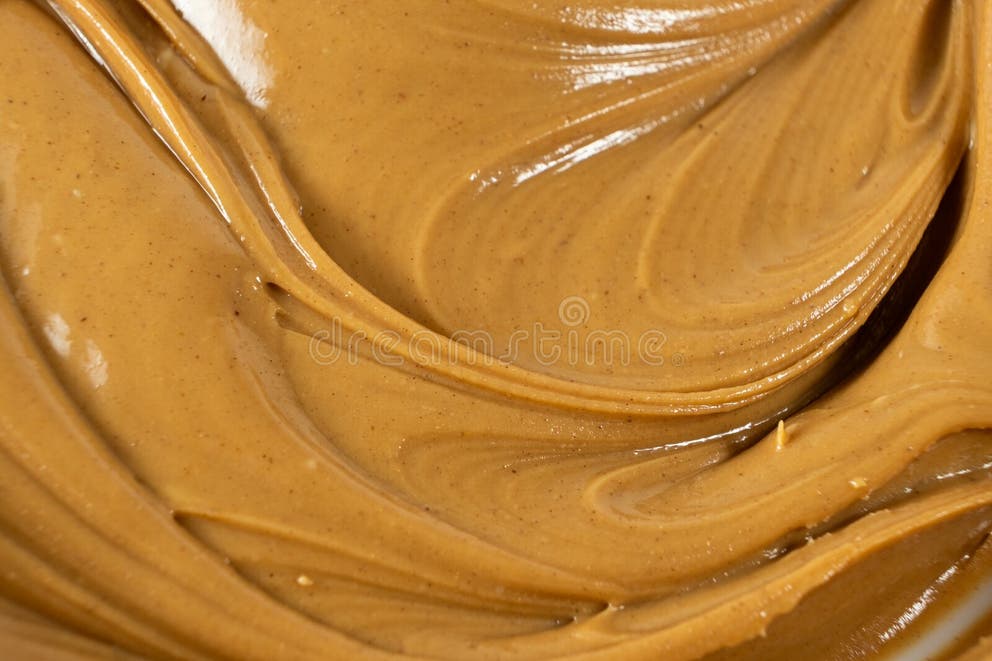 Abstract Close-Up of Peanut Butter Texture Stock Image - Image of ...