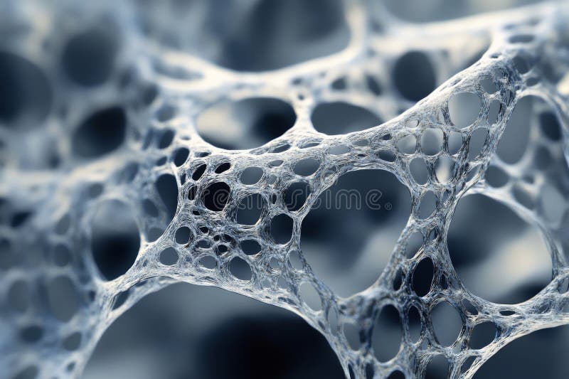 Abstract Close Up of Porous Structure with Organic Patterns Stock Photo ...