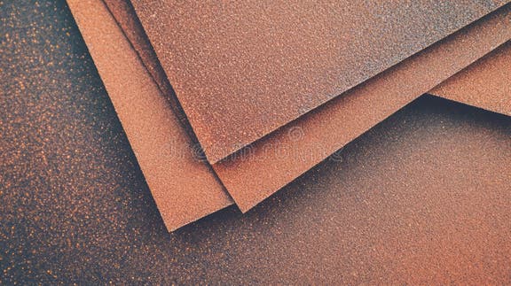 Abstract Close-up of Sandpaper Texture Highlighting Rough Surface ...