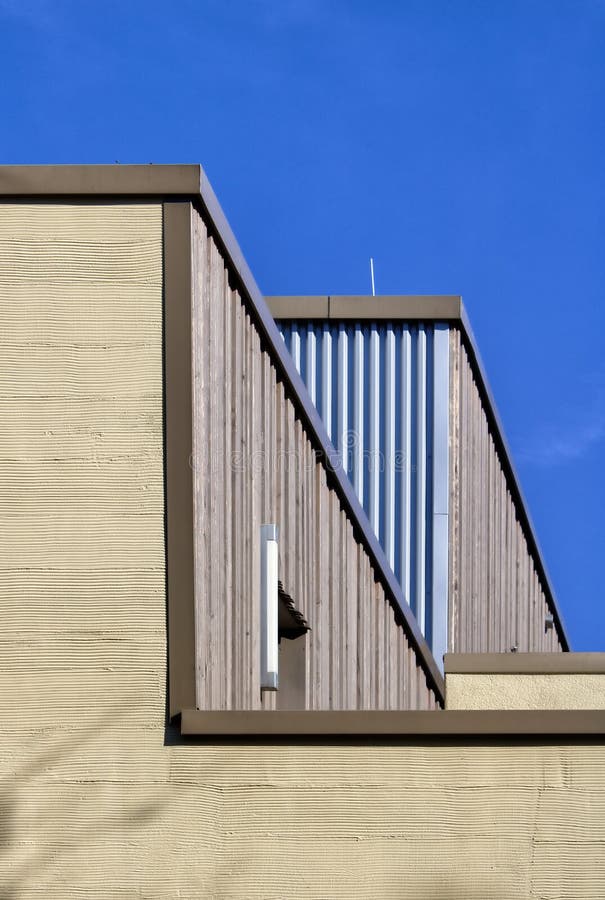 Abstract Close-up Shot of the Roof of a Modern Building Stock Image ...