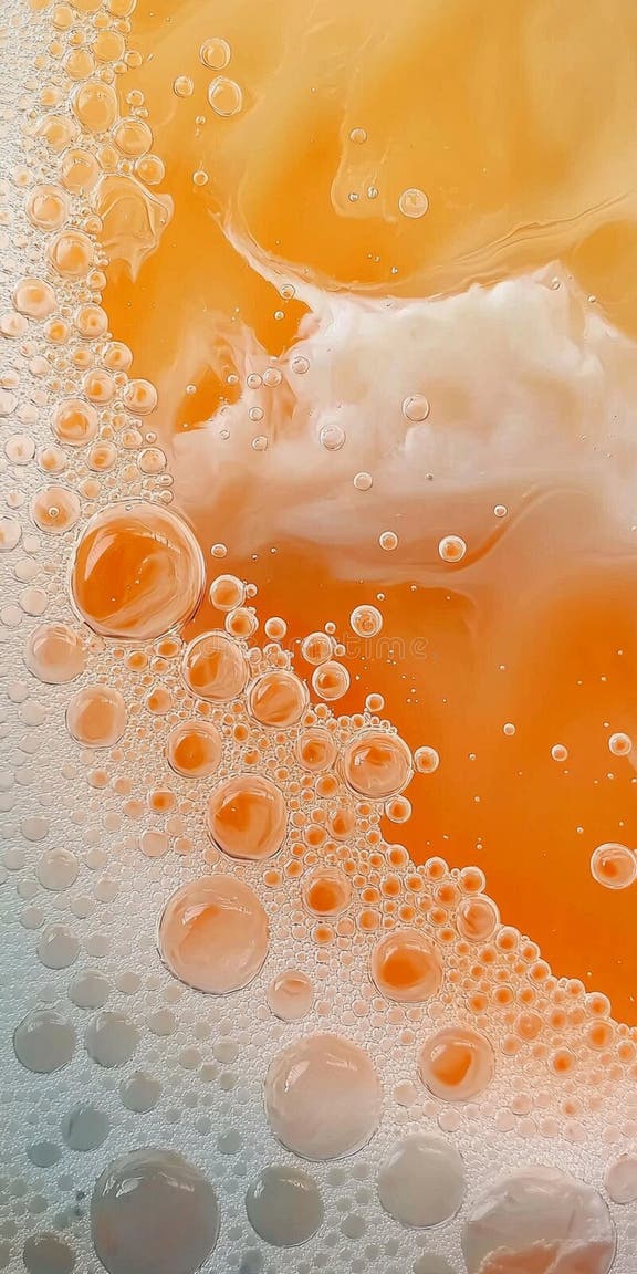 Abstract Close-up Showcases the Mesmerizing Interaction of Orange and ...