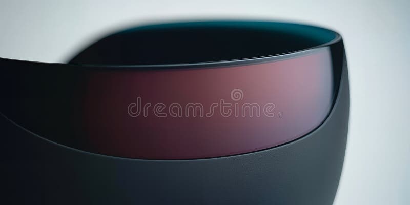 Abstract Close Up of Sleek Dark Teal and Maroon Curved Surface Modern ...