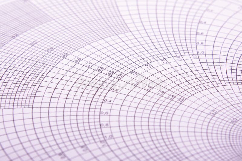 Abstract Close Up of Smith Chart Stock Image - Image of microwave ...