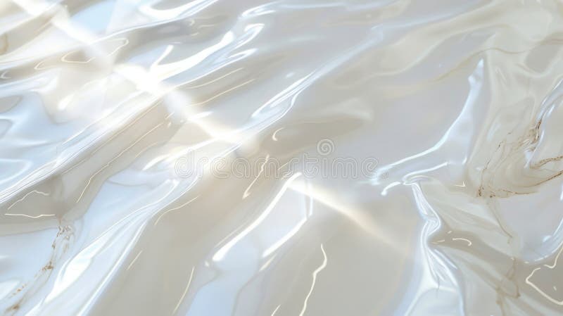 Abstract Close-Up of Smooth White Porcelain Surface with Glossy, Wavy ...