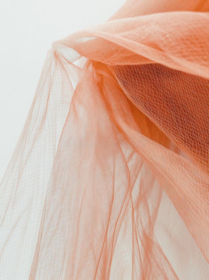 An Abstract Close-up of a Soft Blush Pink Tulle Background ...