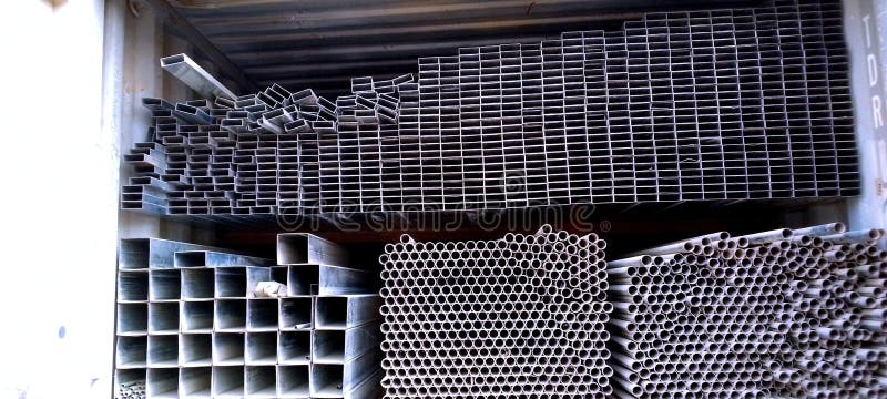 Abstract Close Up of a Stack Rusting Steel Bar Stock Photo - Image of ...