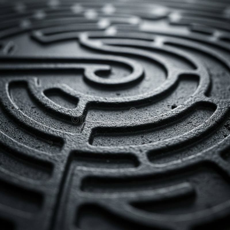 Abstract Labyrinthine Pattern Stock Illustrations – 588 Abstract ...