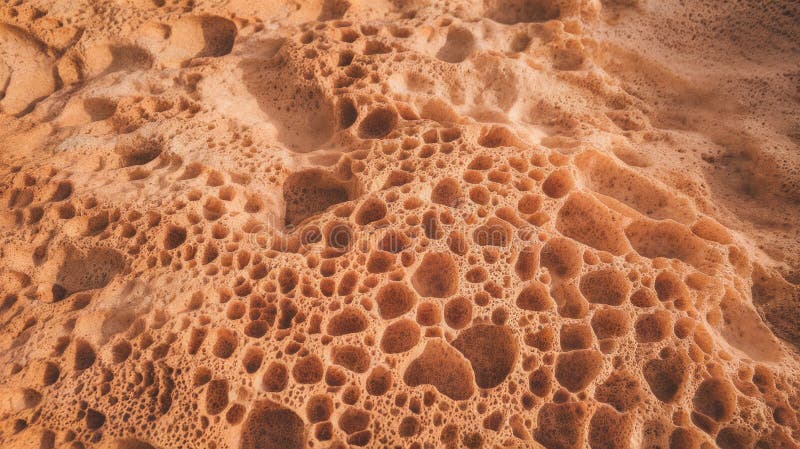 Abstract Close-up of Textured Sandy Surface with Intricate Patterns and ...