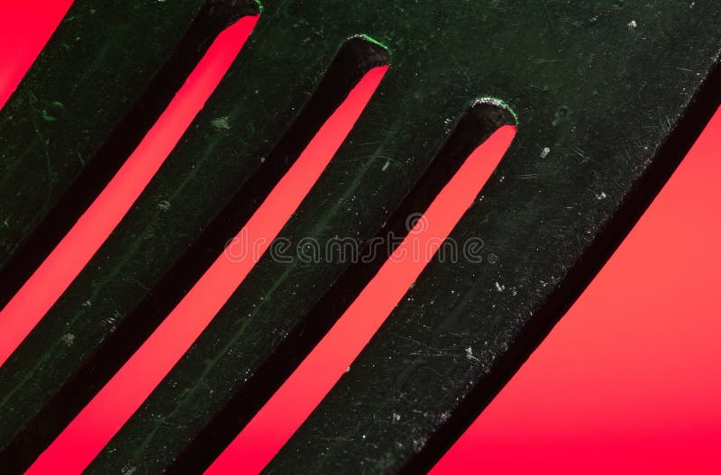 Tines on a Fork in a Close Up Abstract Stock Photo - Image of lighting ...
