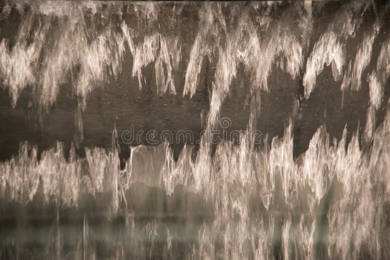 Abstract and Close Up of Transparent Falling Water Vertical Flows Stock ...
