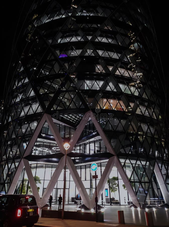 Abstract Close Up View of Corporate Building Windows in London ...