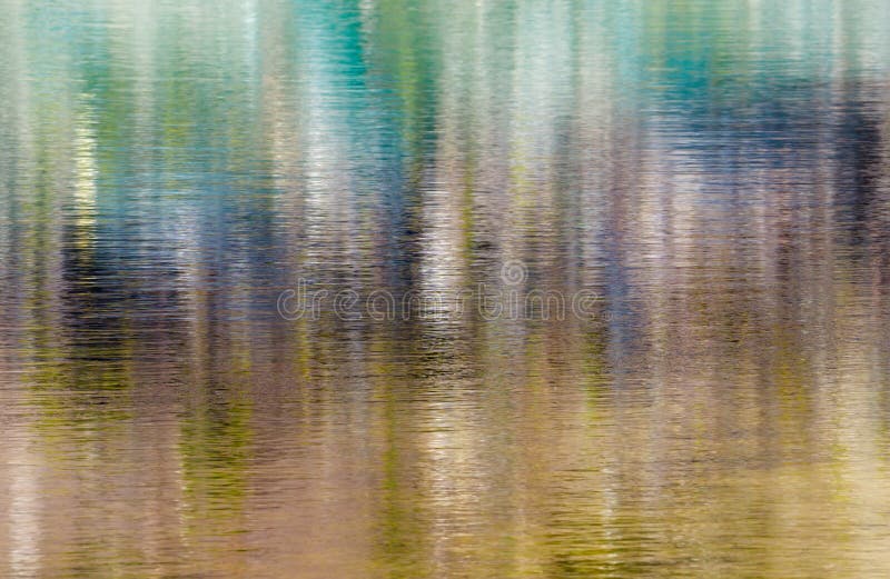 Abstract Close Up View of a Small Mountain Lake in Widly Different ...